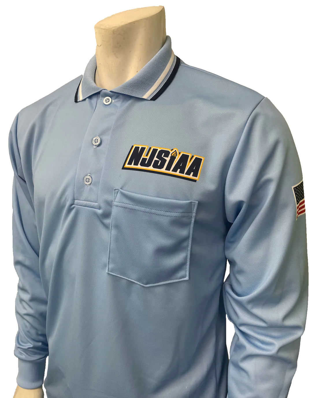 Smitty Body Flex Powder Blue LS Umpire Shirt (NJSIAA) | Gerry Davis Sports