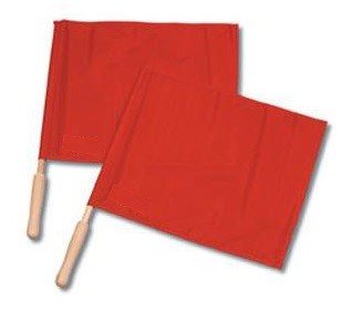 Red Volleyball Referee Flags | Gerry Davis Sports