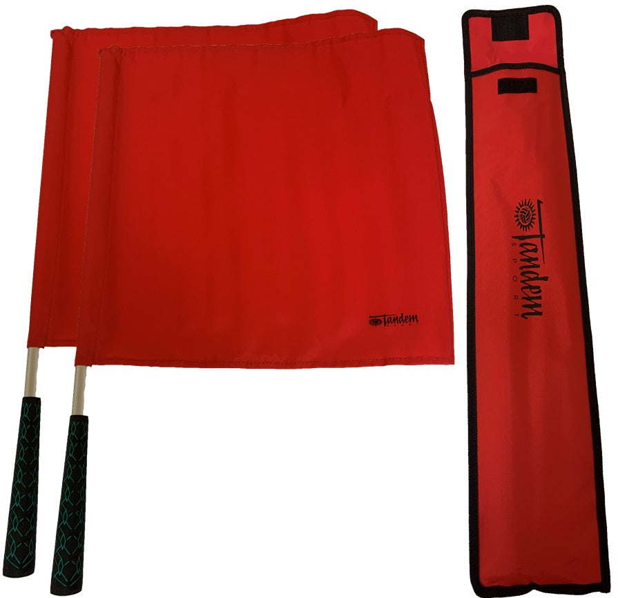 Tandem Elite Red Volleyball Referee Flags | Gerry Davis Sports